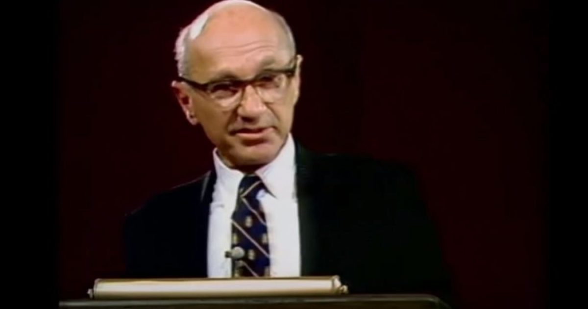 Watch Milton Friedman Explain Why the Government is the Enabler of ...